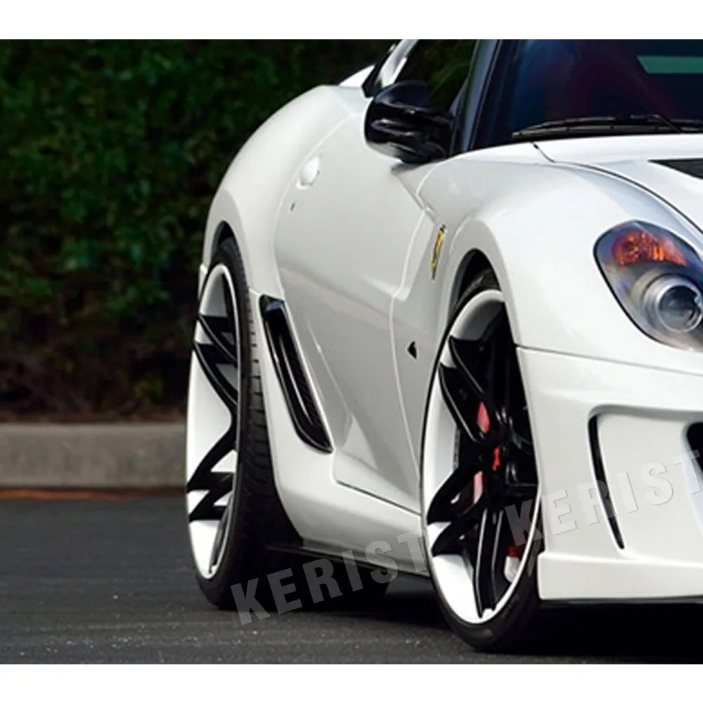 Carbon Fiber Car Side Splitter Bumper Lip Spoiler Ahead Bumper guard ...