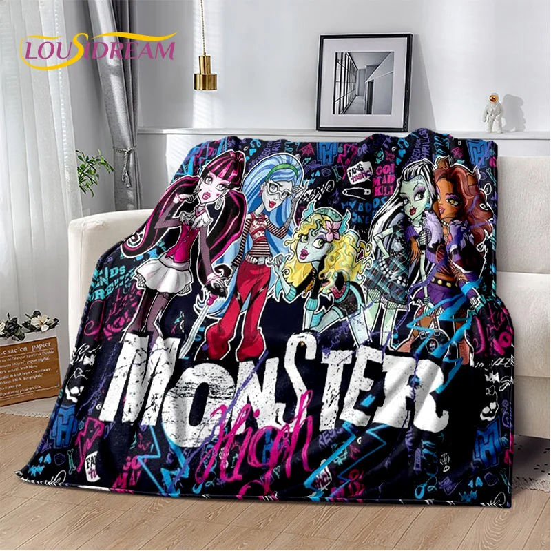 Manta-de-felpa-suave-de-dibujos-animados-de-vampiro-3D-Monster-High ...