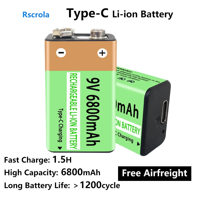 Ultra-Long-Lasting-9V-Lithium-Battery-Type-C-Rechargeable-High-Capacity ...