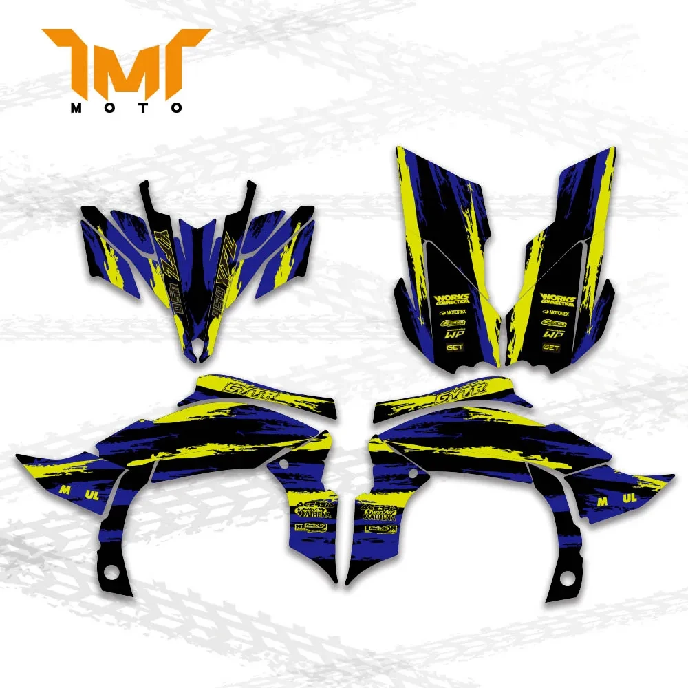 TMT-ATV-Full-Plastics-Background-Graphics-Sticker-Decal-For-Yamaha ...