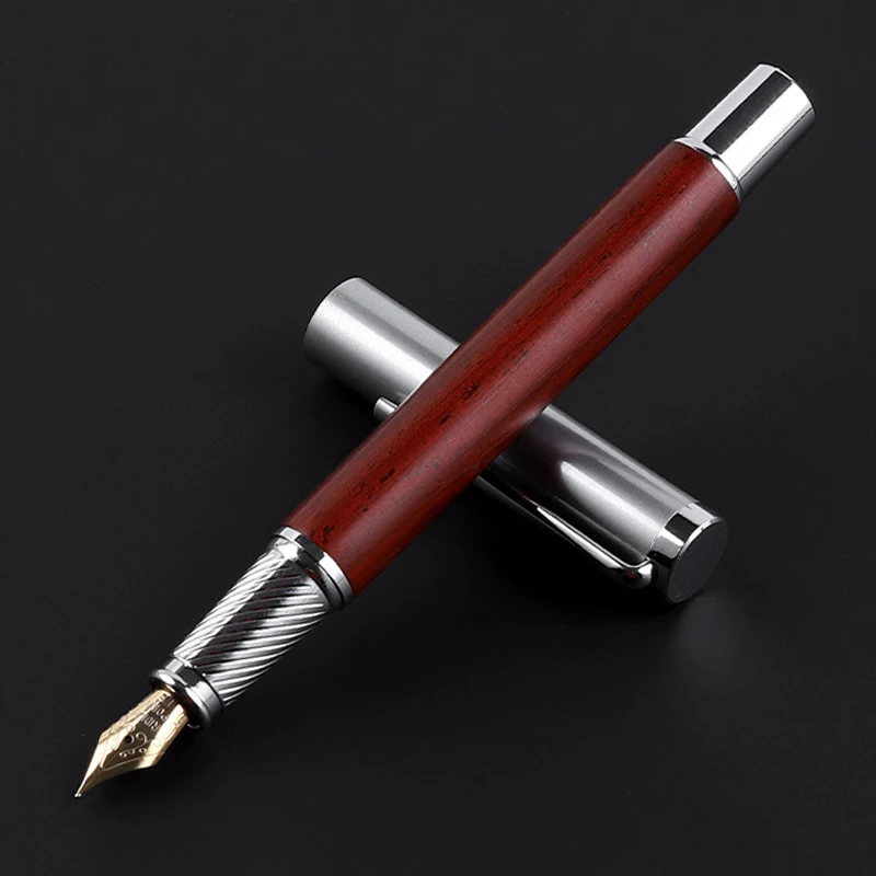 Luxury Iraurita Nib Fountain Pen Wood Metal Writing Signing Calligraphy ...