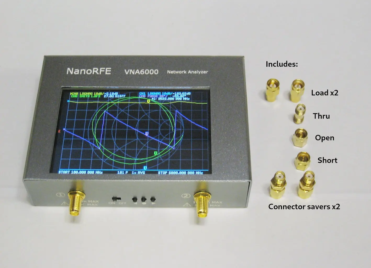 Original NanoRFE NanoVNA V3 VNA 50kHz - 6GHz VNA6000 Portable Vector ...