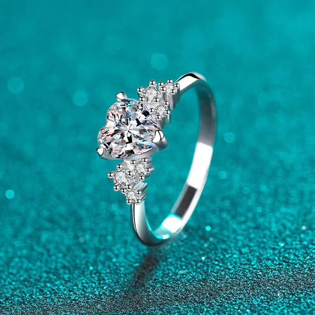 Simple Silver Engagement Rings
