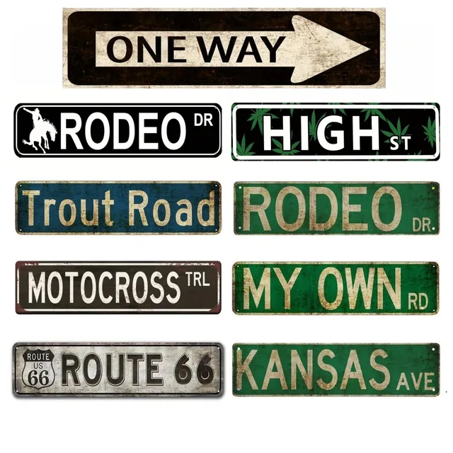 Thrift Store Road Signs Street & Road Signs – Tin Sign Shop