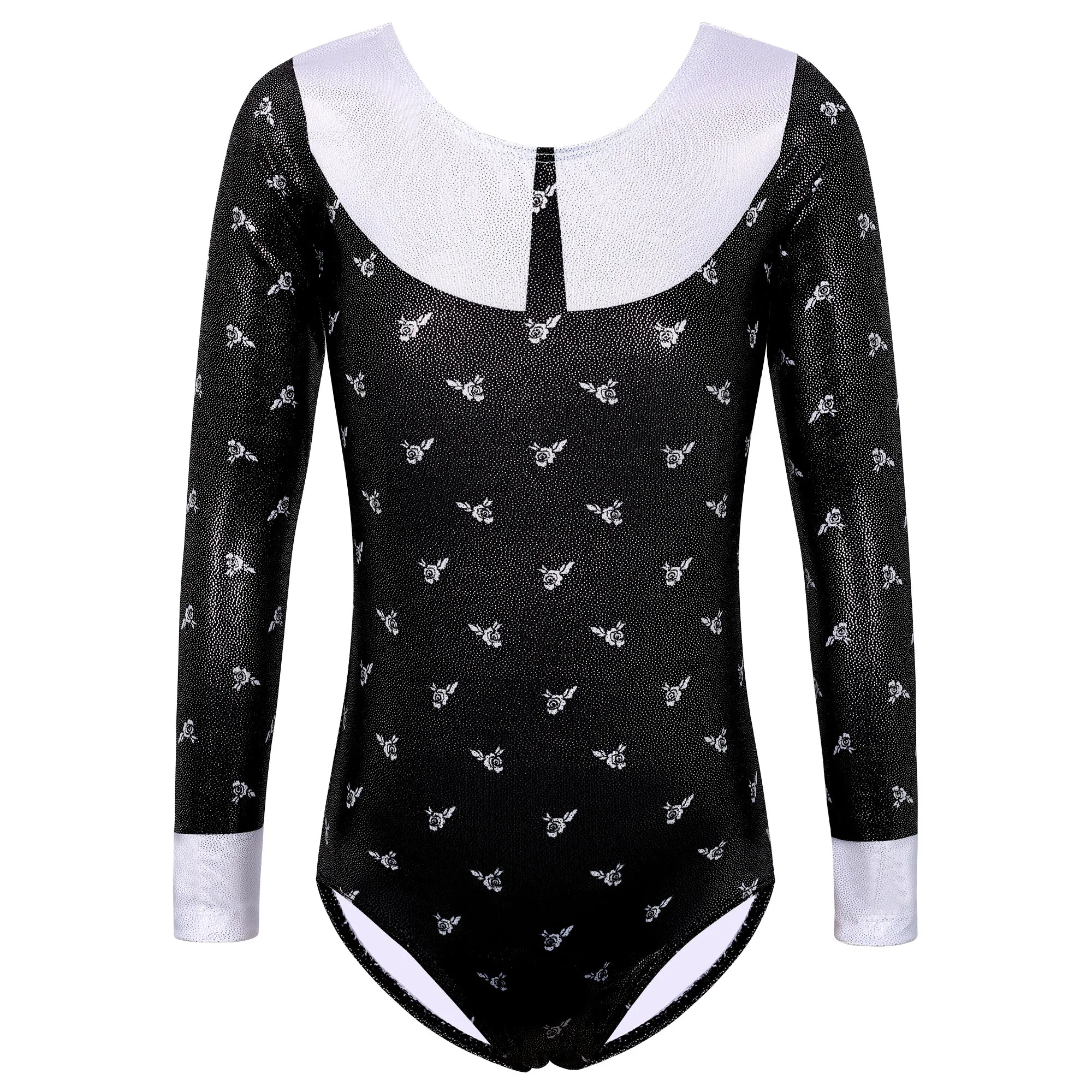 BAOHULU-Long-Sleeve-Leotard-for-Girls-Black-Dance-Clothes-Kids ...