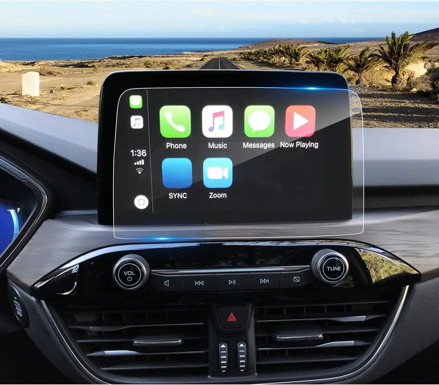 Tempered-Glas-Screen-protector-Film-For-Ford-Puma-Ecosport-Kuga-Fiesta ...