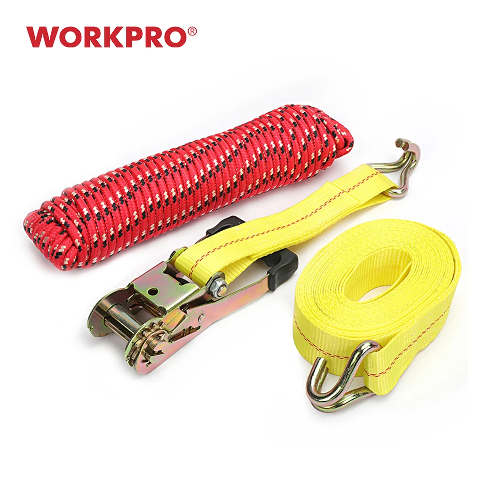 WORKPRO 3PCS Buckle Tie Down Belt Car Cargo Strap Strong ratchet Belt ...