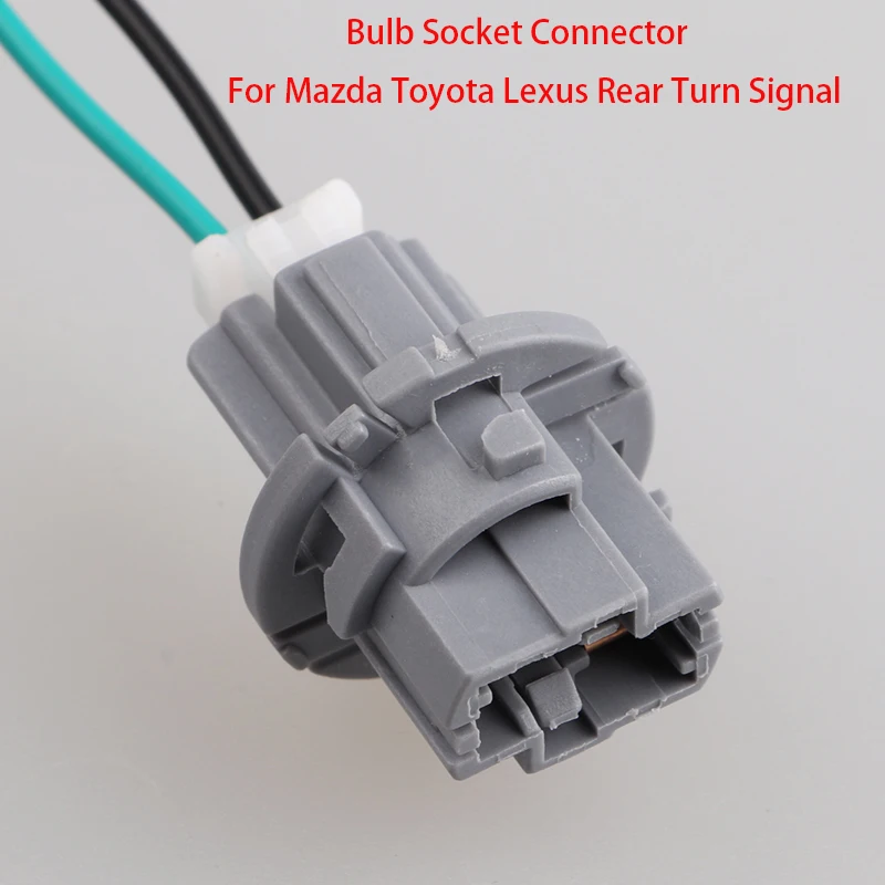 1Pcs-T20-7440-WY21W-Bulb-Socket-With-Plug-Cable-For-Mazda-Toyota-Lexus ...