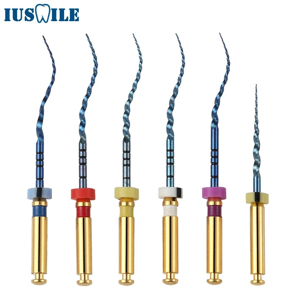 Glin-Dental-Flexible-Heat-Activated-Root-Canal-Endo-Files-Niti-Blue ...