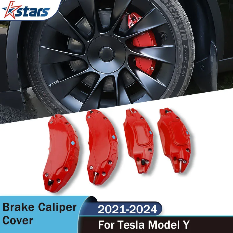 For-Tesla-Model-Y-2021-2024-4Pcs-Brake-Caliper-Cover-19-20-Inch-12 ...