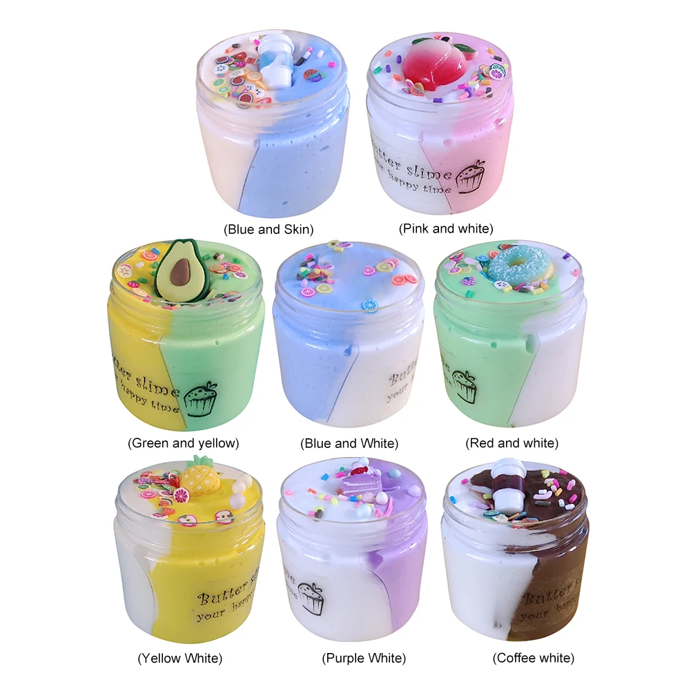 2-Colors-Cloud-Slime-Kit-Super-Soft-DIY-Butter-Slime-Non-Sticky-Slime ...