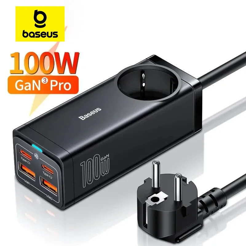 Baseus-regleta-de-alimentaci-n-de-escritorio-GaN3-Pro-Cargador-USB-C ...