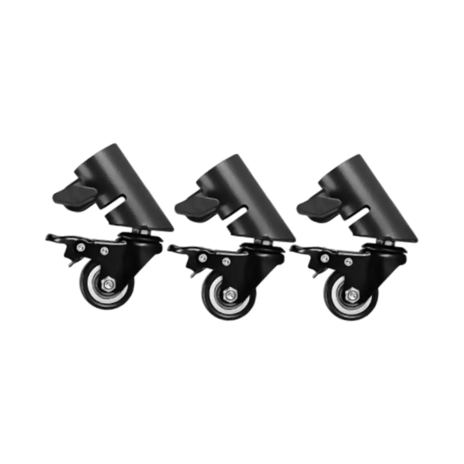 3 Pieces Speaker Stand Metal Swivel Casters Rolling Wheels Kit with ...
