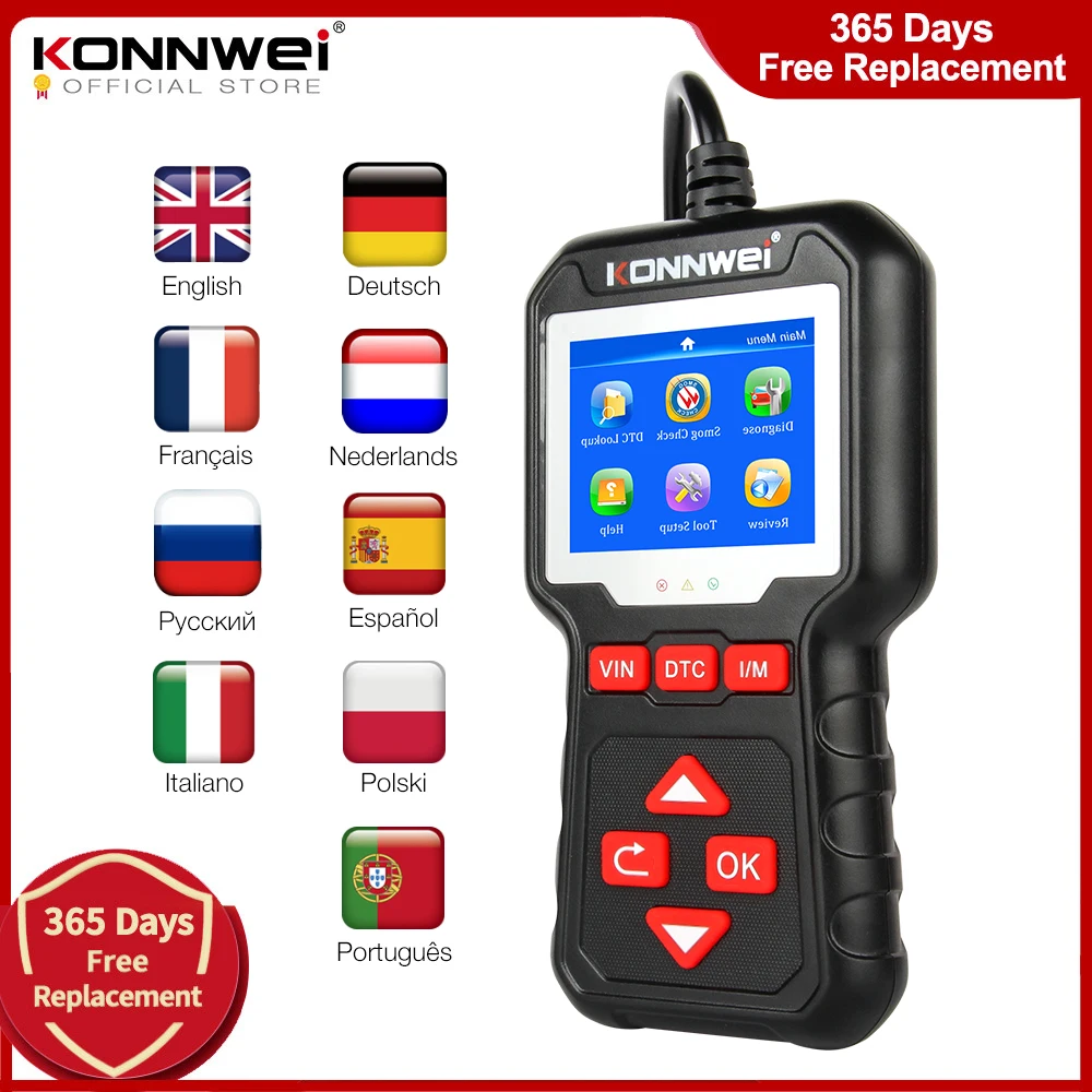 KONNWEI KW320 Obd2 Car Scanner Obd Auto Tools Obd 2 Diagnostic Tool ...
