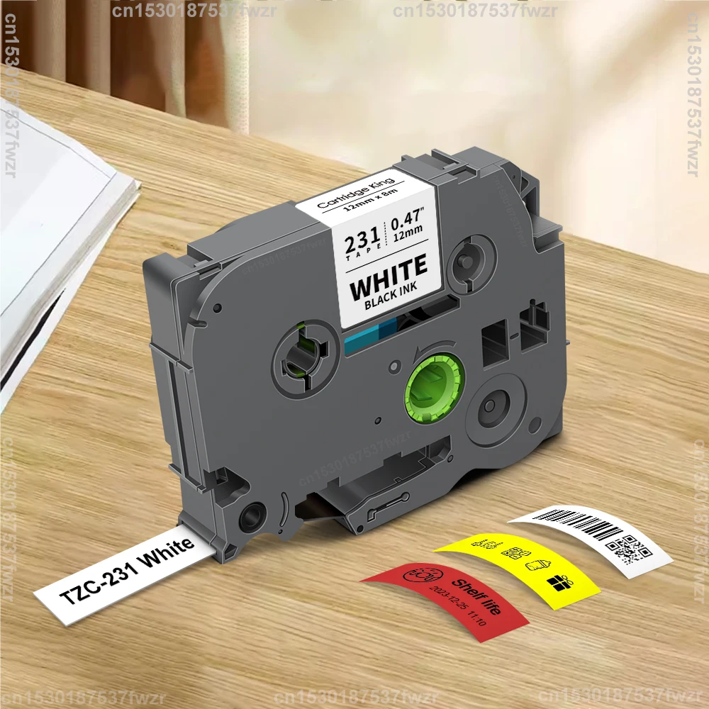 12mm-TZe231-Tape-Compatible-for-Brother-TZe-Tape-TZ231-Black-on-White ...