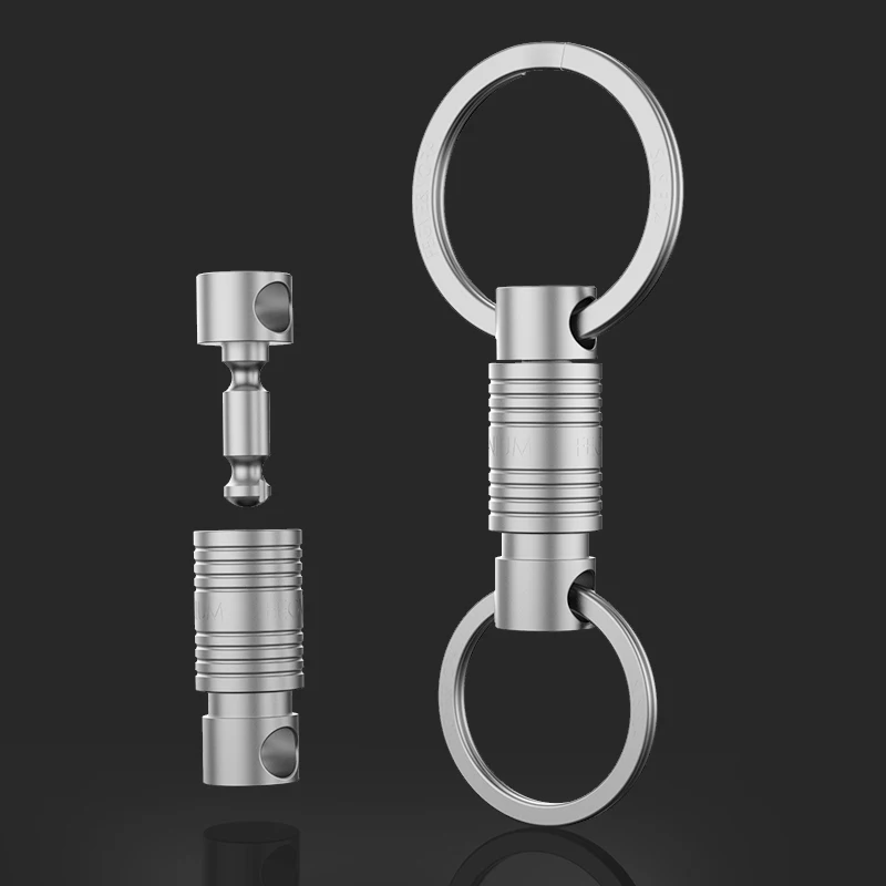 MINI-Titanium-Alloy-360-Rotating-Ring-Buckle-Keychain-Waist-Belt-Buckle ...