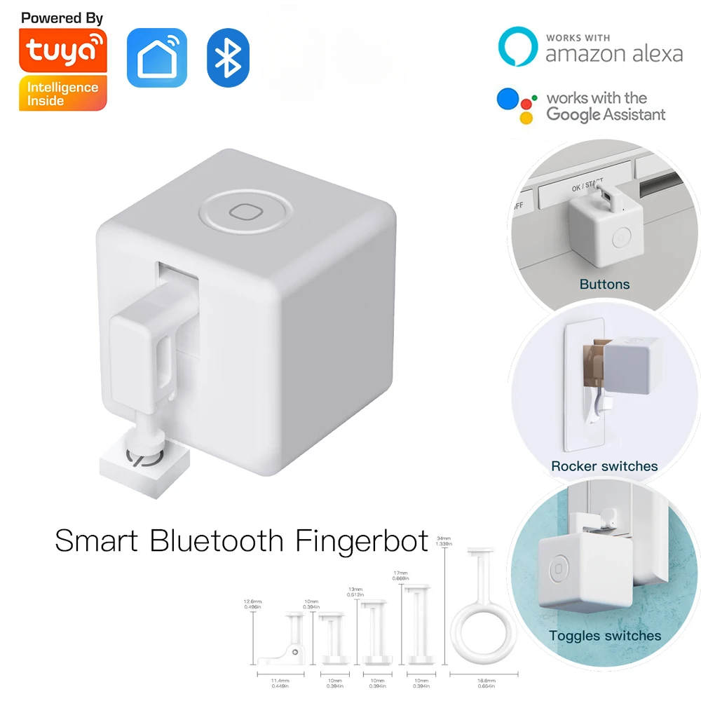 Tuya-Fingerbot-Button-Pusher-Bluetooth-finger-robot-Smart-Life-App-automatic-switch-Voice ...