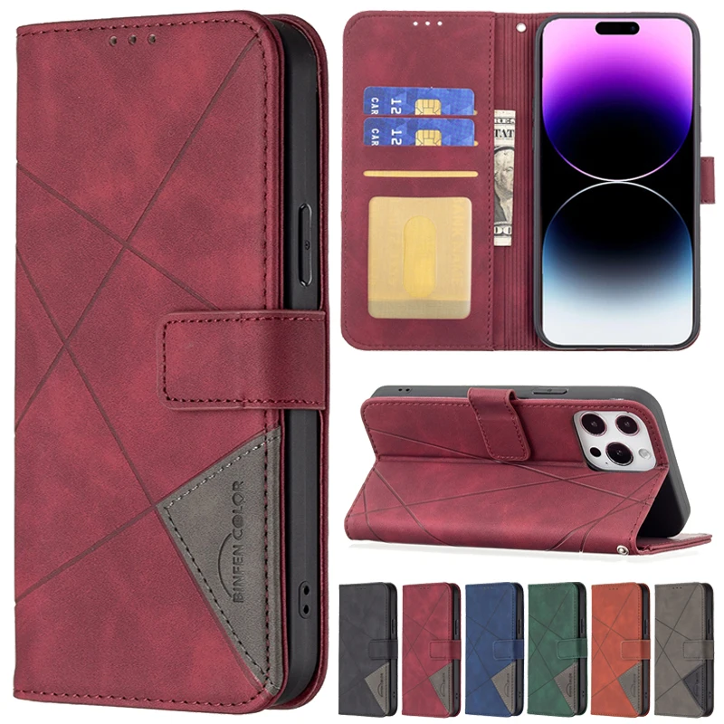 Magnetic Flip Leather Cover Iphone Wallet Case | Iphone 6 Leather Case ...