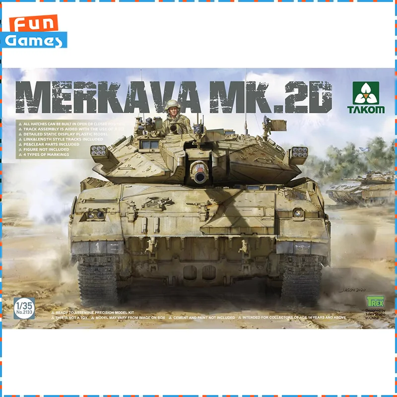 TAKOM 1/35 Israeli Merkava 2D Main Battle Tank Assemble Figure 2133 ...