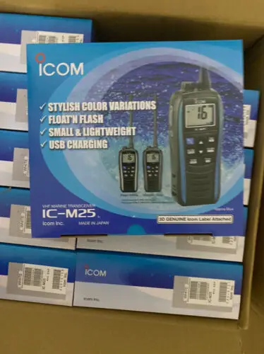 NEW-Icom-IC-M25-5W-Portable-Marine-Radio-VHF-Handheld-LCD-Lightweight ...