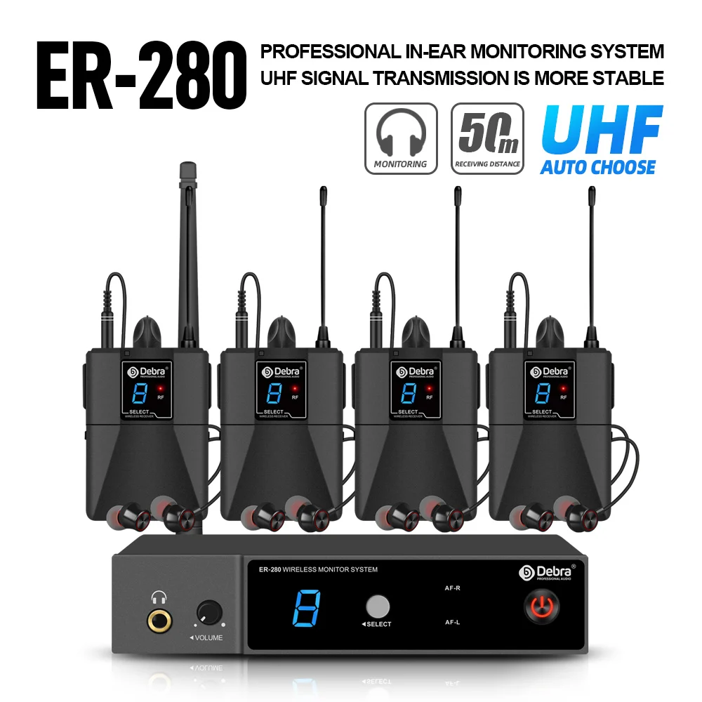 ER-280-In-Ear-Wireless-Monitor-System-single-channel-UHF-with-multiple ...