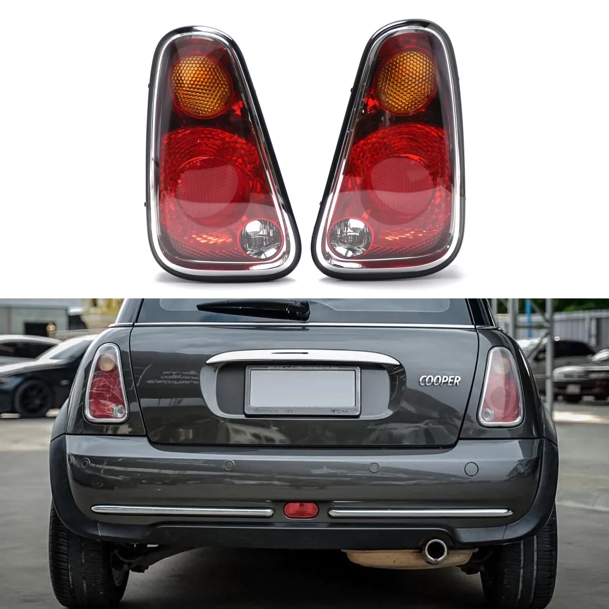 Car-Tail-Light-Rear-Lamp-Assembly-Without-Bulbs-Left-Right-For-MINI-R50 ...