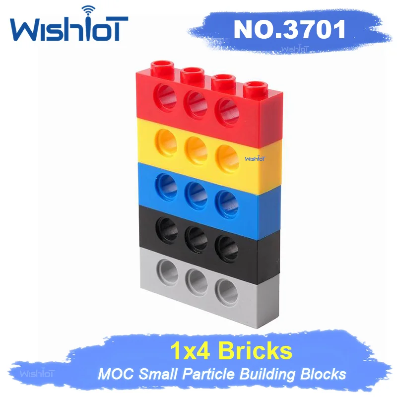 MOC high-tech Parts MOC Technical Building Block 1x4 Brick 3 Holes 3701 ...