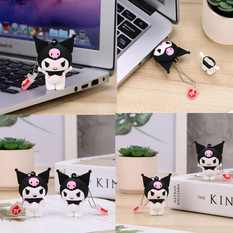 2022 Sanrios Anime Kuromi Usb Stick Cartoon Flash Drive 32gb 128gb ...