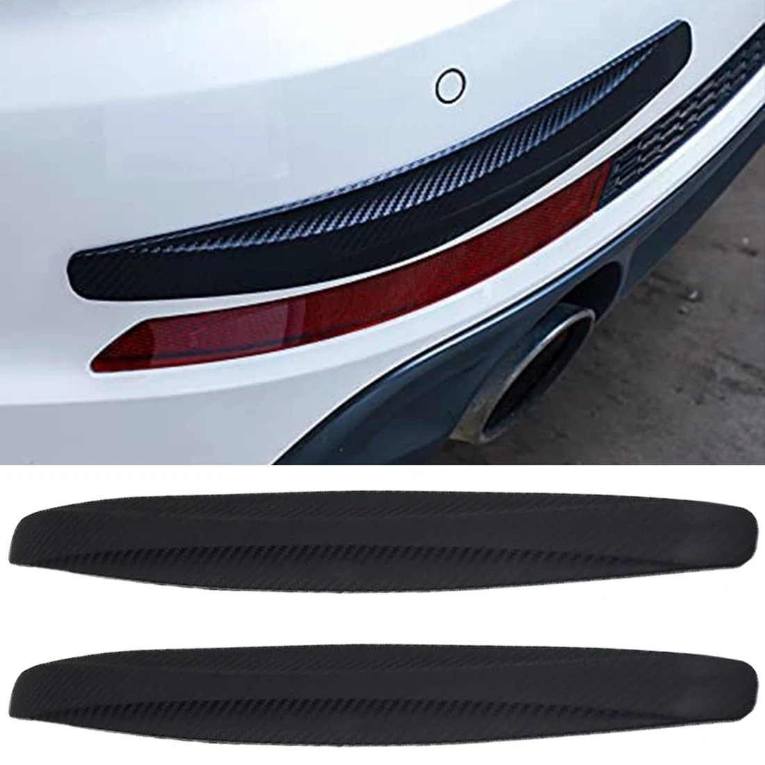 Anti Collision Car Bumper Guard Strip 2Pcs Front Rear Protection Strips ...