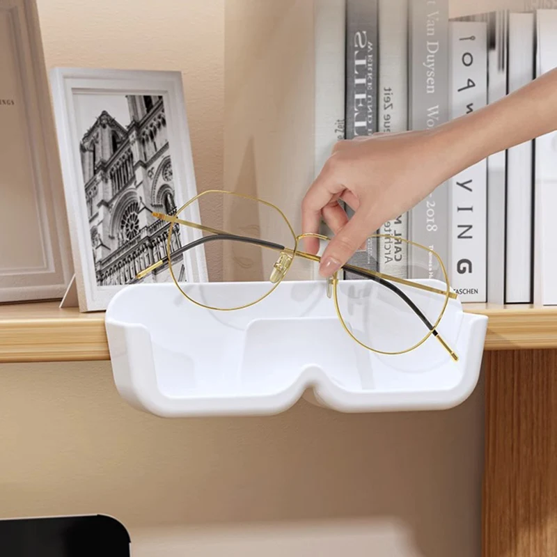 Self-adhesive Wall Mounted Glasses Storage Glasses Holder Plastic ...