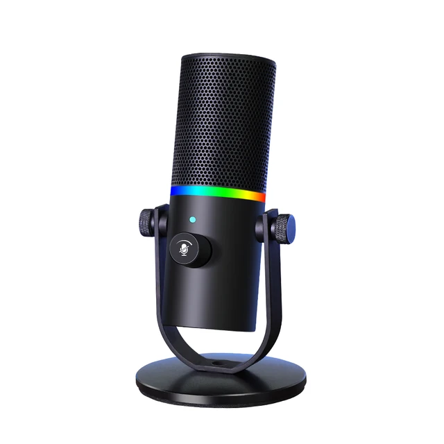 Vegue RGB Lighting Live Stage Recording Podcast Studio Microfone Vocal ...