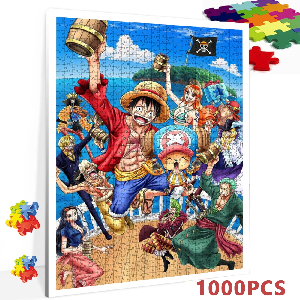 Bandai-Anime-1000-Pieces-Jigsaw-Puzzle-One-Piece-Cartoon-Paper-Puzzle ...