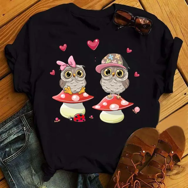 Lovely Cartoon Owl T-Shirts for Women – Nora Glam Chic