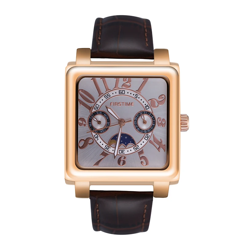 Men Watch Multifunction Chronograph Moon Phase Sport Luxury Waterproof ...