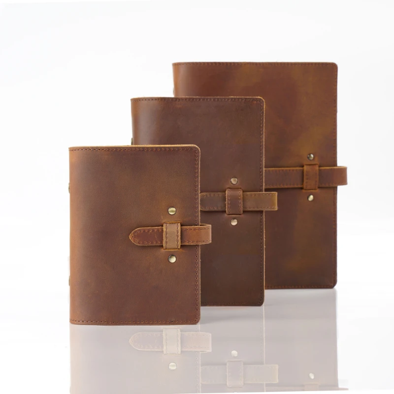 A5-A6-Ring-Binder-Cowhide-Leather-Notebook-Set-6-hole-Loose-Leaf ...