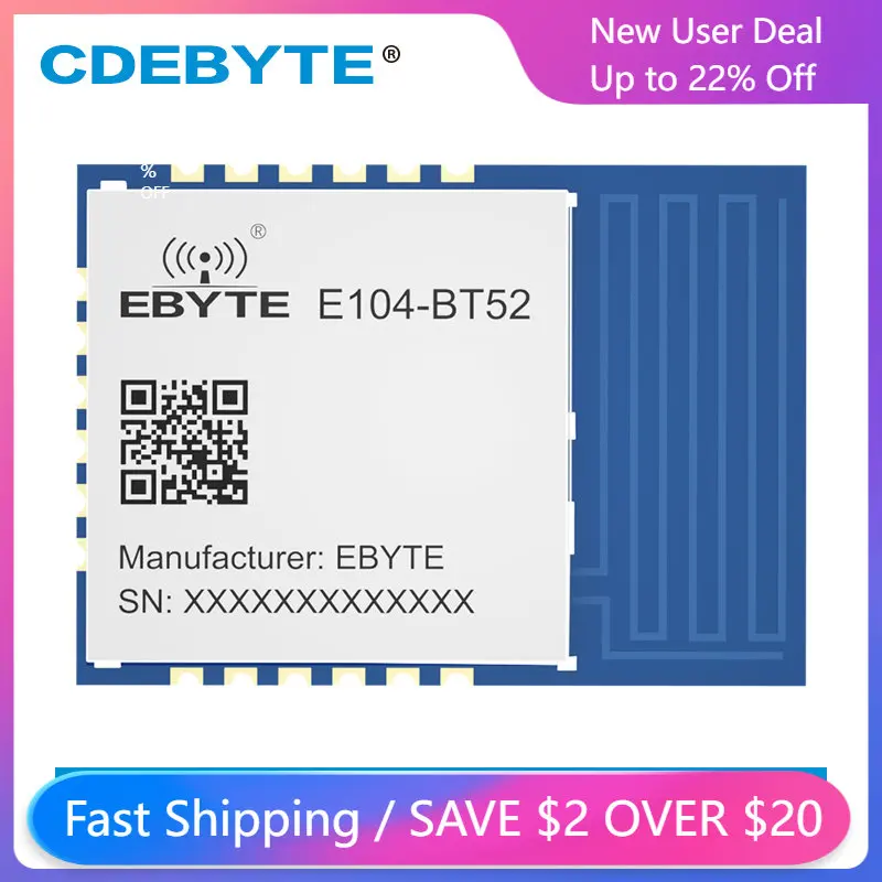 Ble5.0 Da14531 2.4ghz Bluetooth To Uart Module Low Power Cdebyte E104 ...
