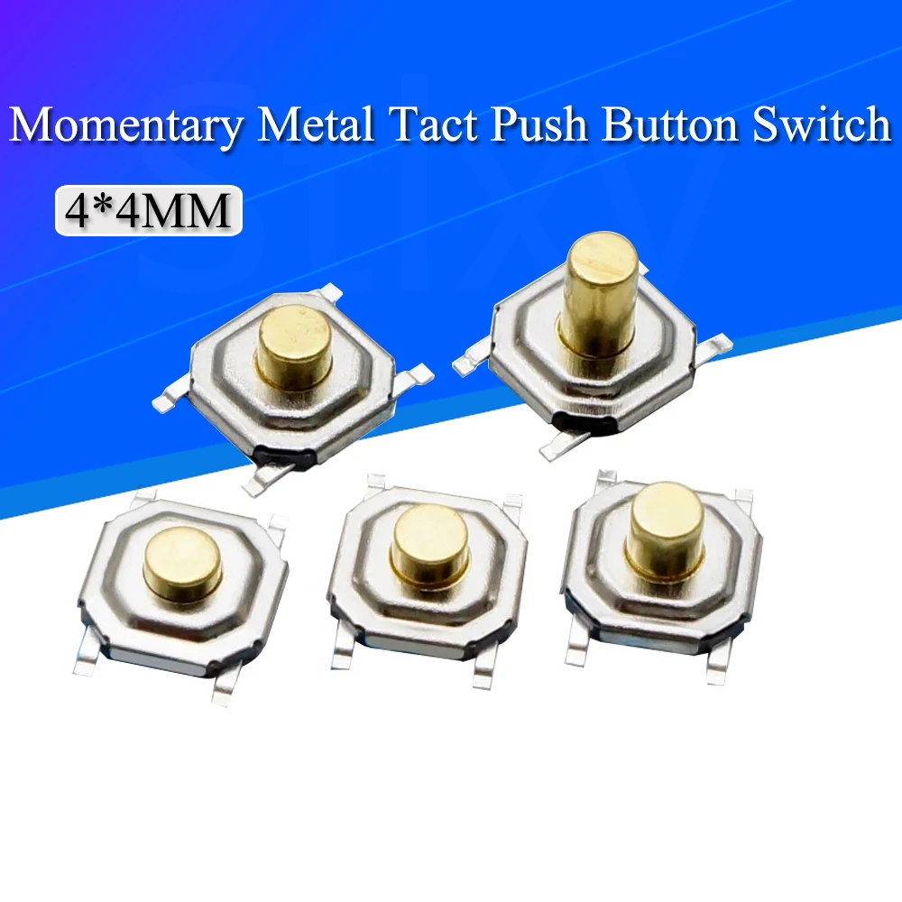 50PCS-4x4mm-Height-From-1-5mm-To-4-3mm-Momentary-Metal-Tact-Push-Button ...