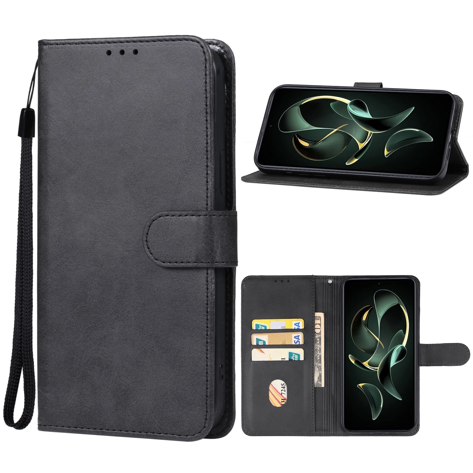 For-Blackview-A200-Pro-Leather-Phone-Case-Magnetic-Flip-Case-with ...