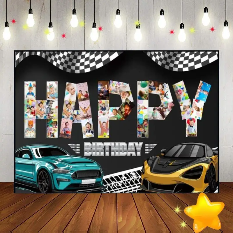 Vintage-Car-Bithday-Party-Route-66-Gas-Station-Background-Custom ...