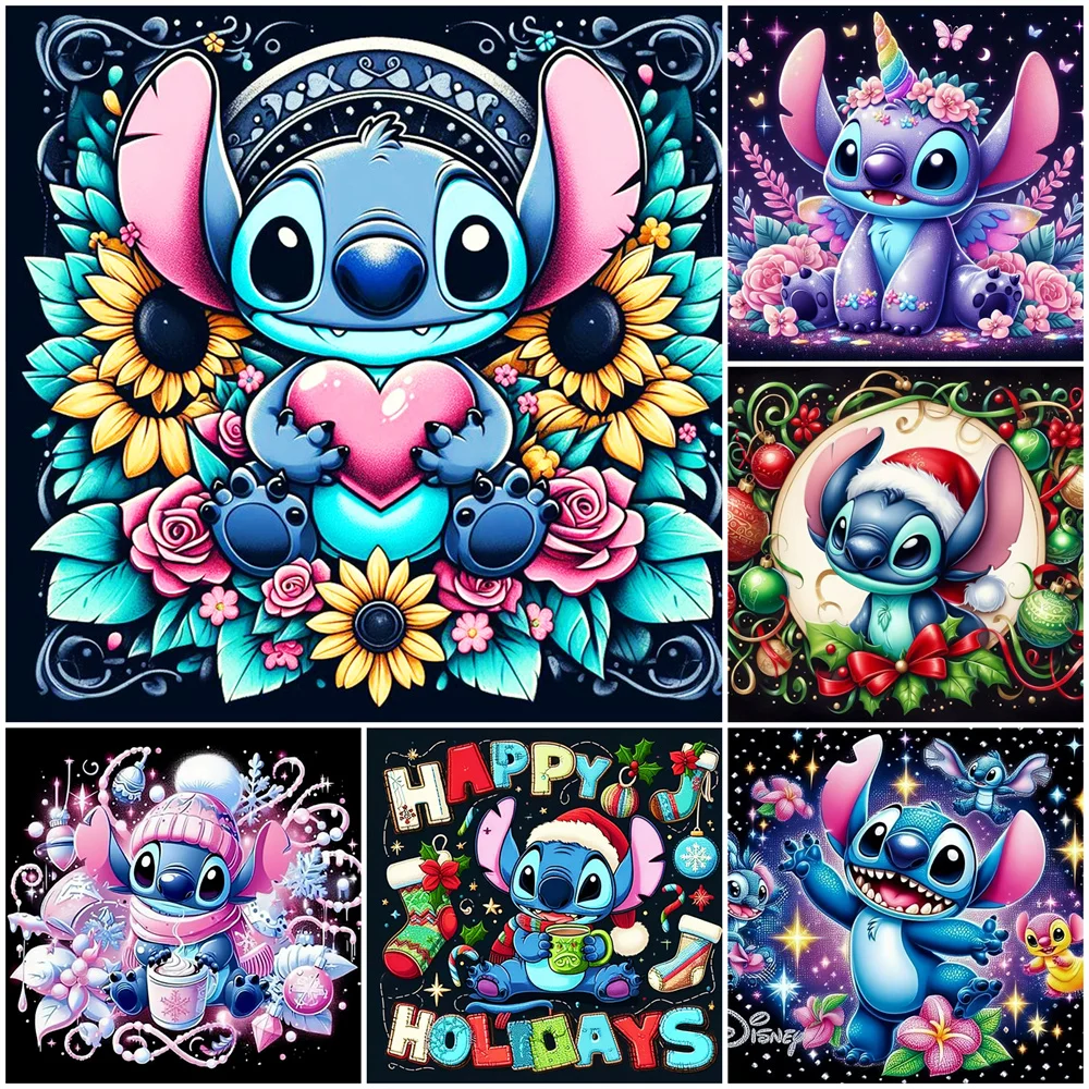 Disney-Painting-By-Numbers-Stitch-Cartoon-Christmas-Gift-Acrylic-Paint ...