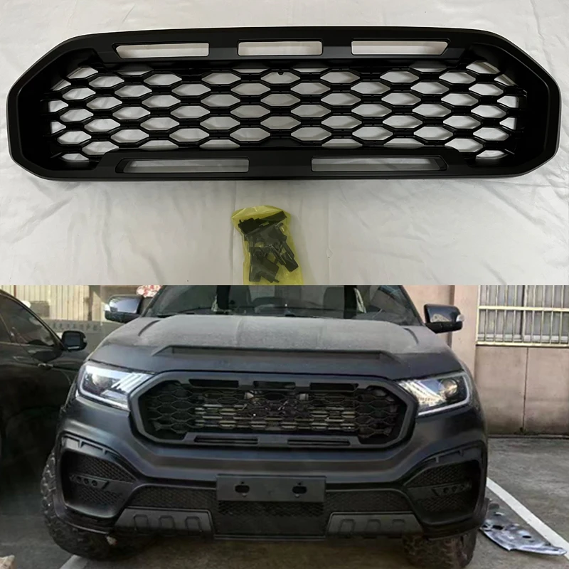 Modified-For-Ranger-Front-Bumper-Grille-For-Ranger-T8-XL-XLT-MK2-2018 ...