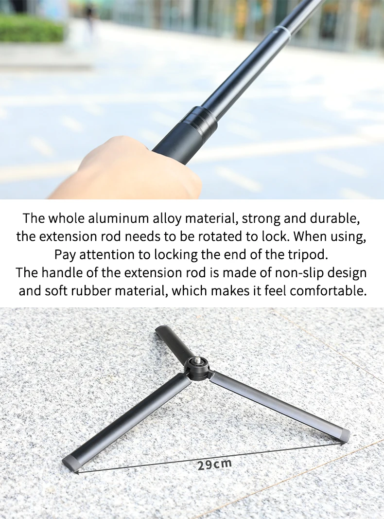 Trépied d'extension invisible,perche à selfie,Insta 360 Bery,ONE X2 ...