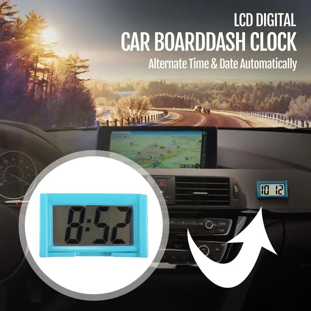Home-Digital-Display-Car-Clock-Pasting-Electronic-Mini-Supplies-Car-Car ...