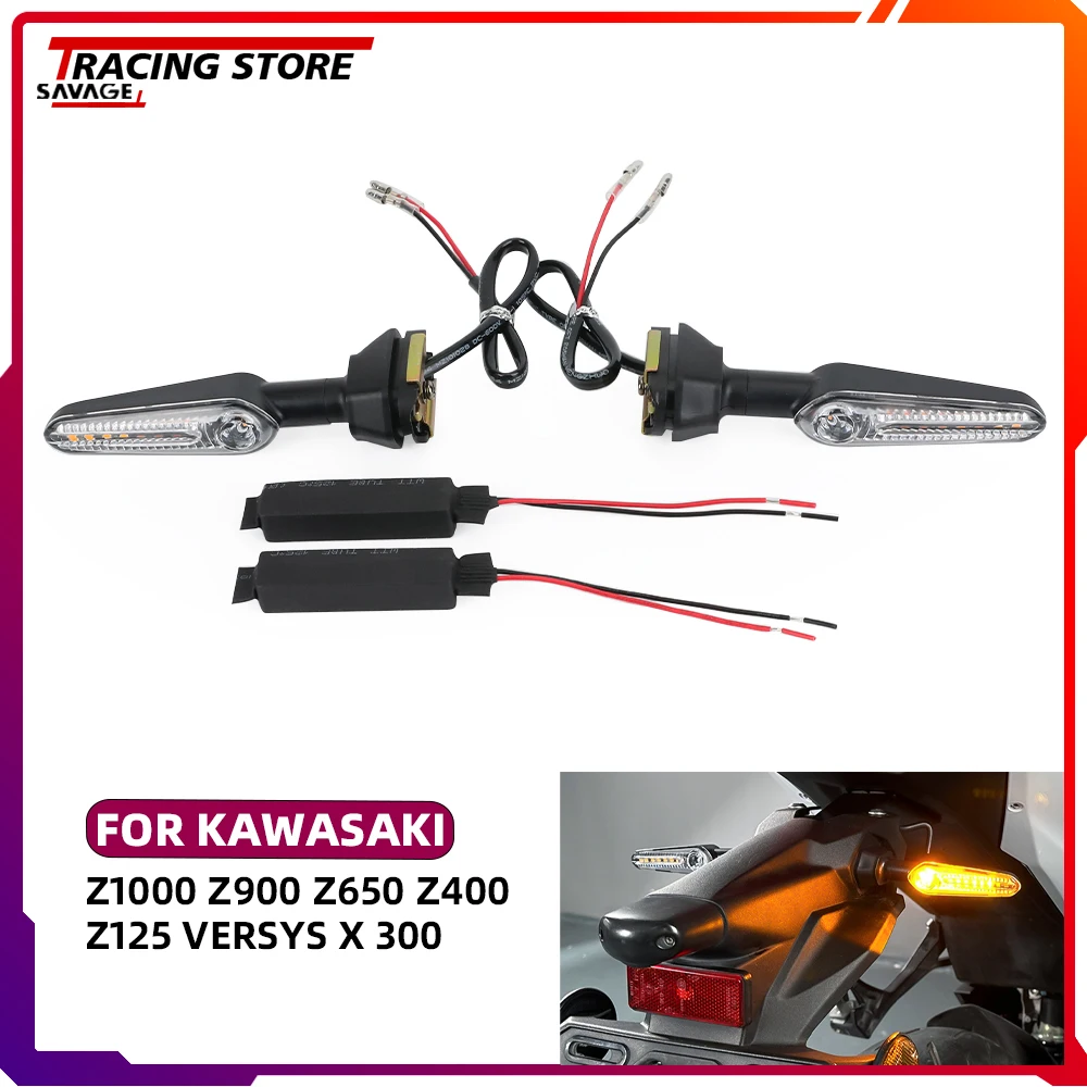 For-KAWASAKI-Versys-X-300-Z125-Z400-Z650-Z900-Z1000-LED-Turn-Signal ...