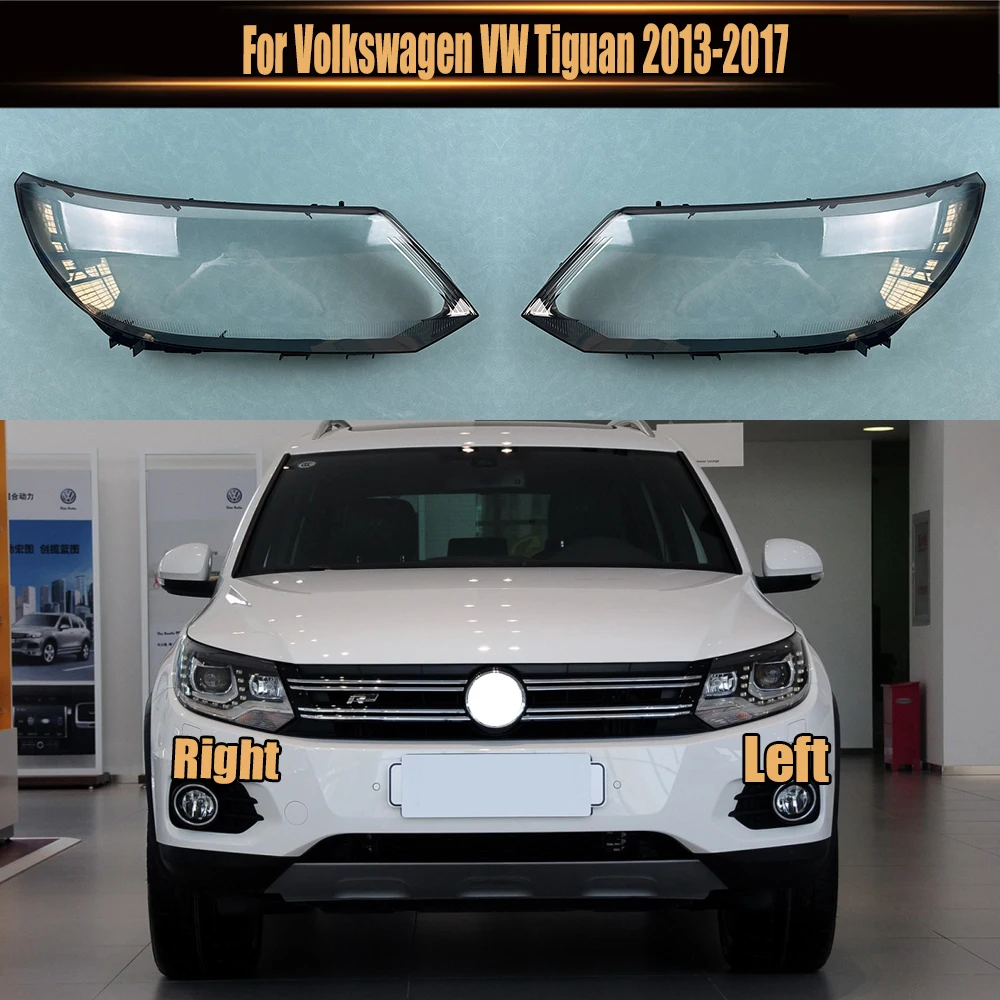 For-Volkswagen-VW-Tiguan-2013-2017-Headlight-Cover-Transparent-Lens-Headlamp-Shell-Replace ...