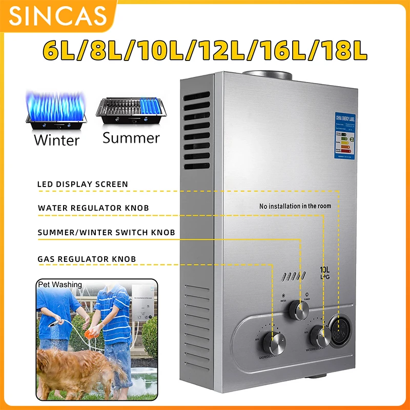 Propane-Gas-Heater-Instant-Water-Heater-10-12-16-18L-Water-Heater-36KW ...