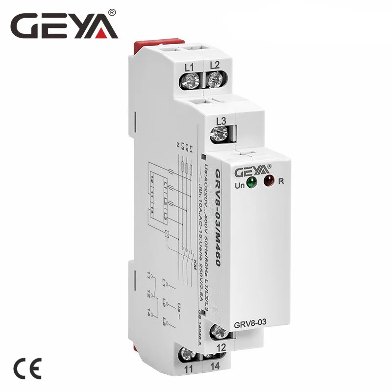 GEYA-GRV8-03-Phase-Sequence-Relay-Phase-Failure-Relay-Din-Rail-Type ...