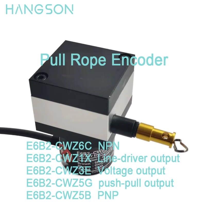 DrawWire Displacement Sensor E6B2 Drawstring Encoder Tracking Range ...