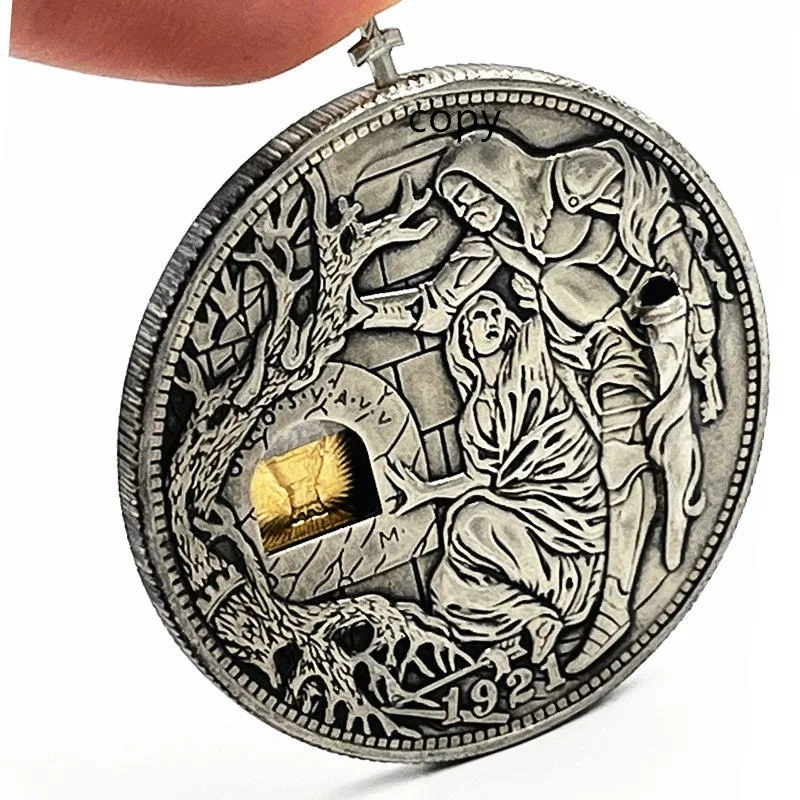 Movable-Mechanism-Holy-Grail-Coin-Roman-Booteen-Hobo-Nickel-Wandering ...