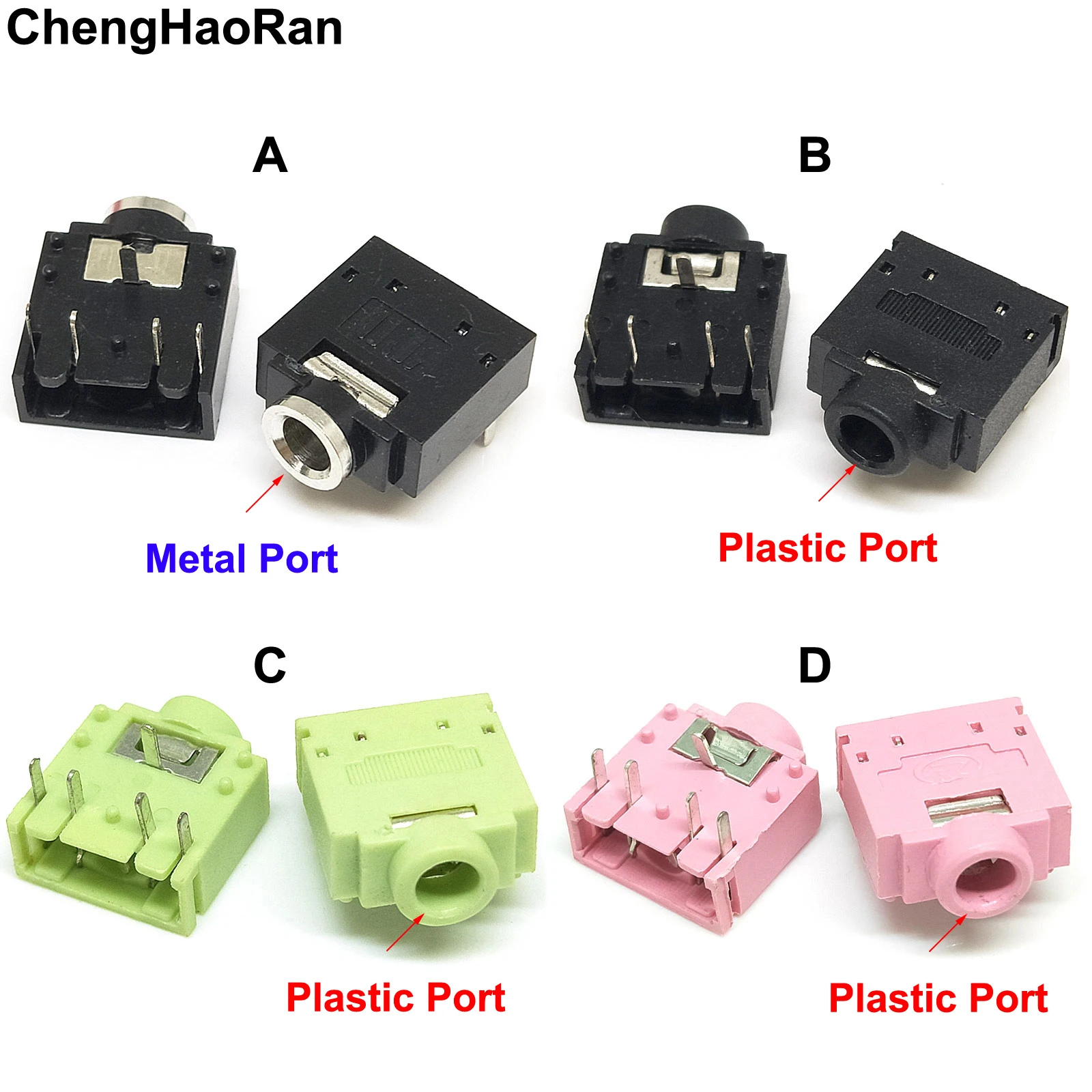 10x-3-5mm-Stereo-Female-Audio-Socket-Headphone-Jack-PJ-307-Normal-Close ...